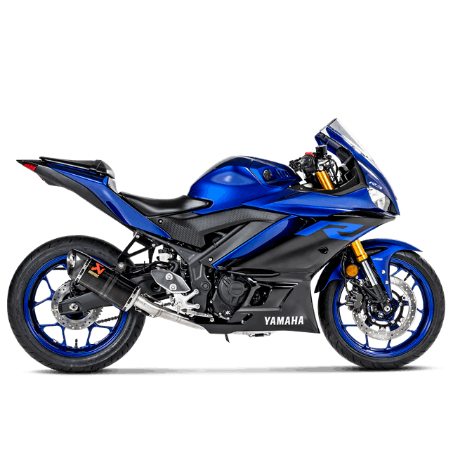 AKRAPOVIC - BỘ PÔ RACING LINE CARBON FULL SYSTEM YAMAHA YZF-R3 (2019+)